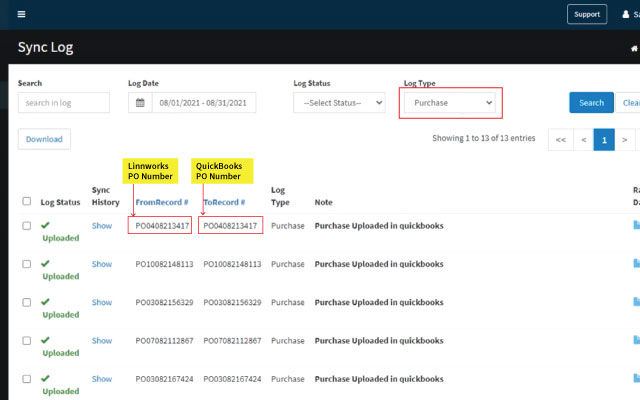 Connect Linnworks connector by SyncTools with QuickBooks Online - Intuit