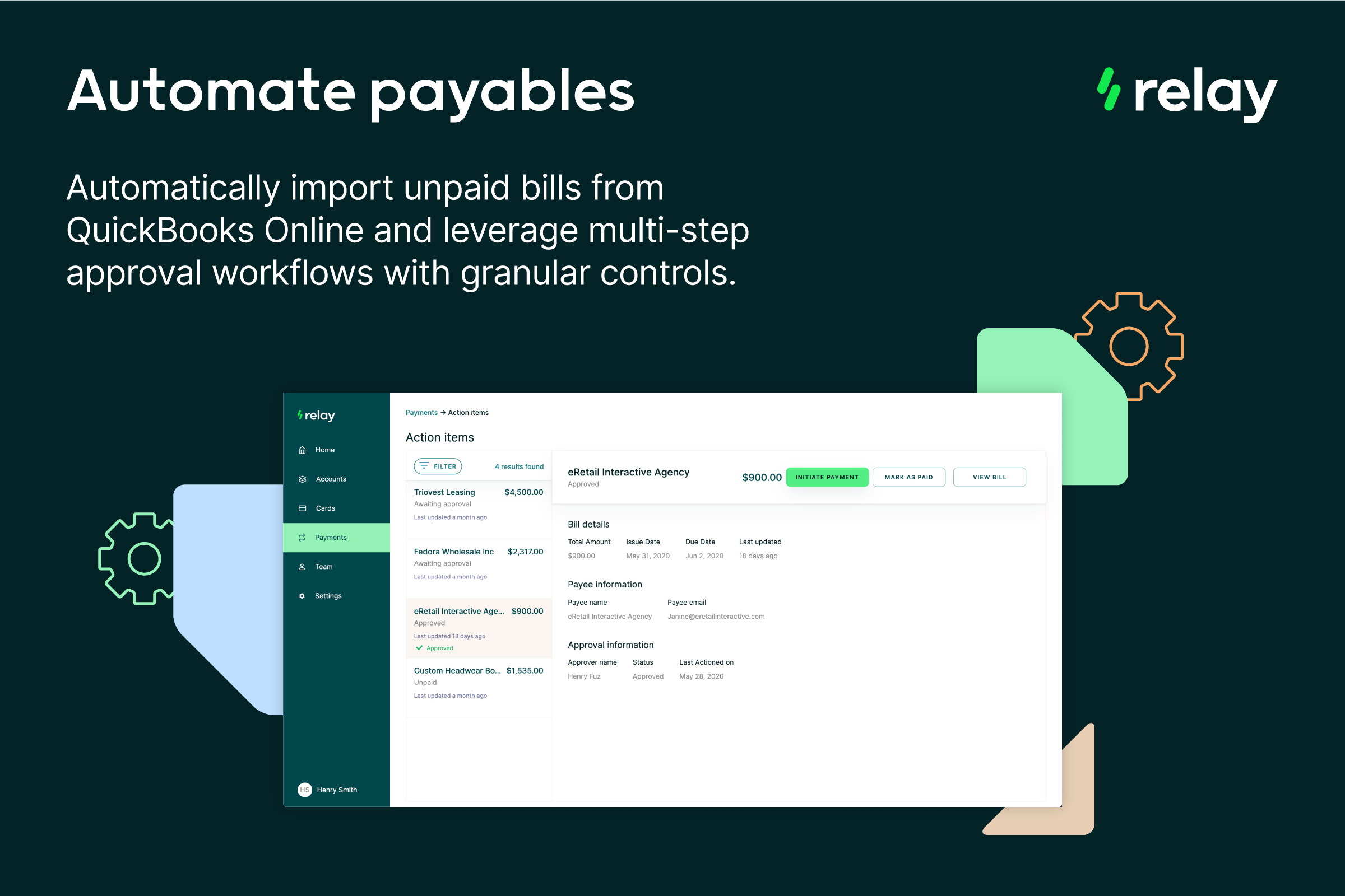 Connect Relay Financial with QuickBooks Online - Intuit