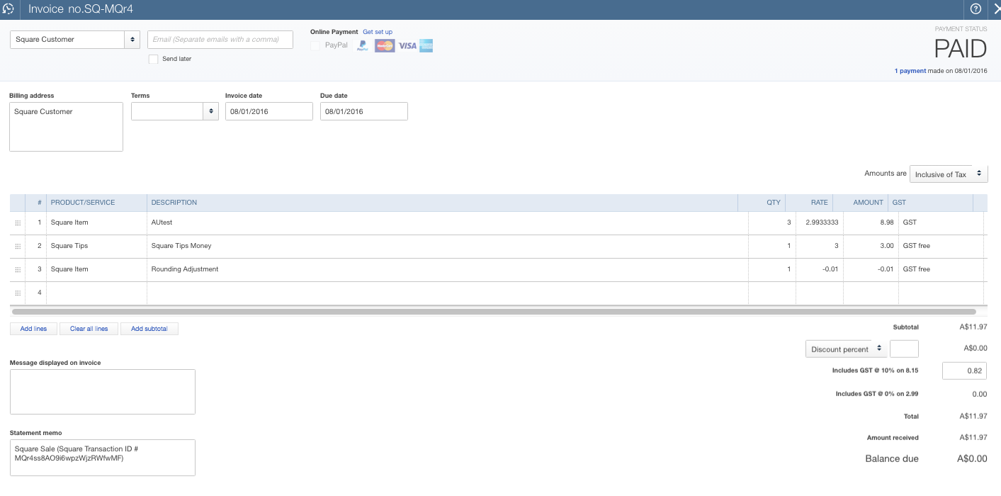 Connect Sync with Square with QuickBooks Online | Intuit