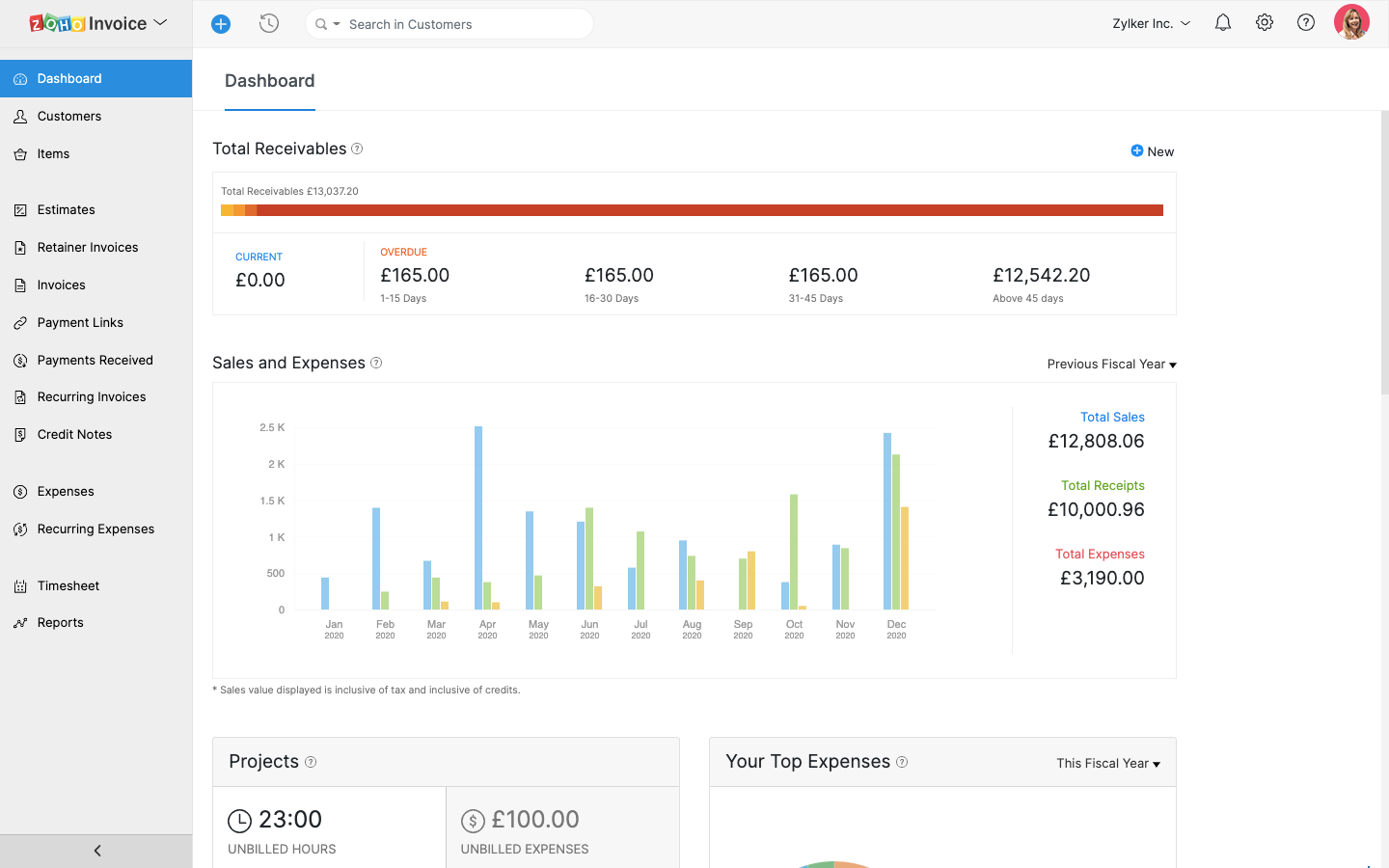 Connect Zoho Invoice with QuickBooks Online - Intuit