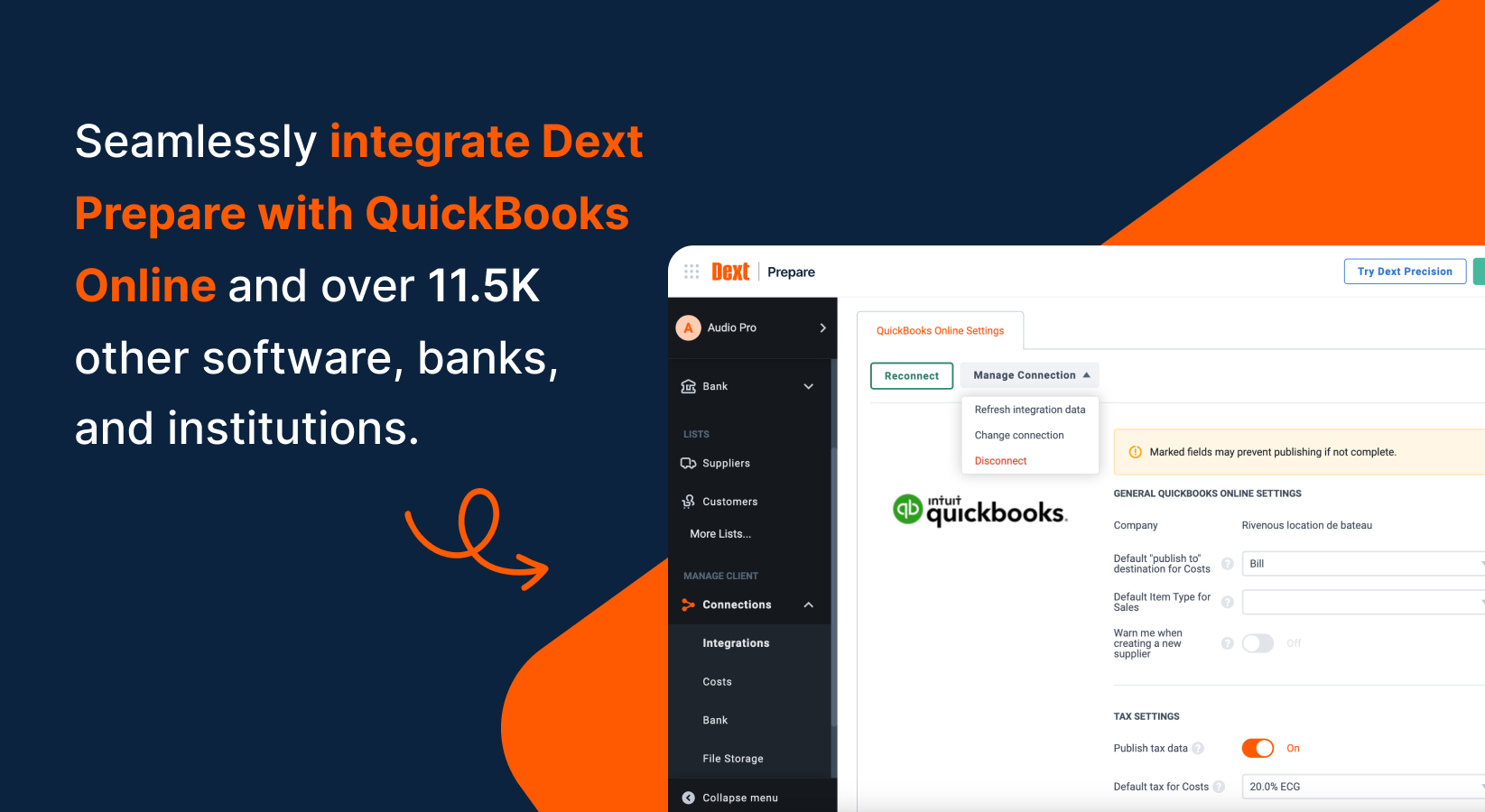 Connect Dext Prepare with QuickBooks Online | Intuit