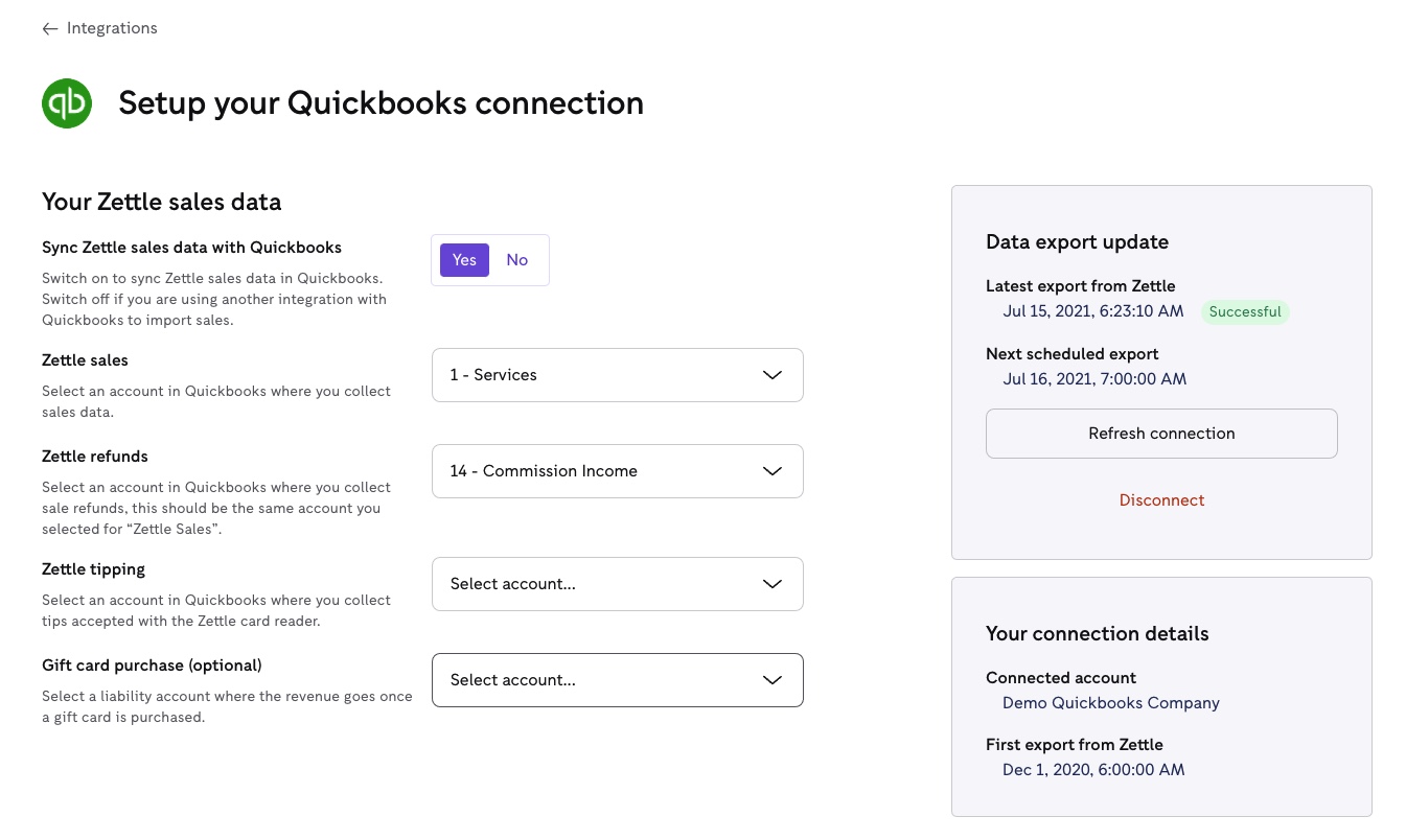 Connect Zettle by PayPal with QuickBooks Online | Intuit