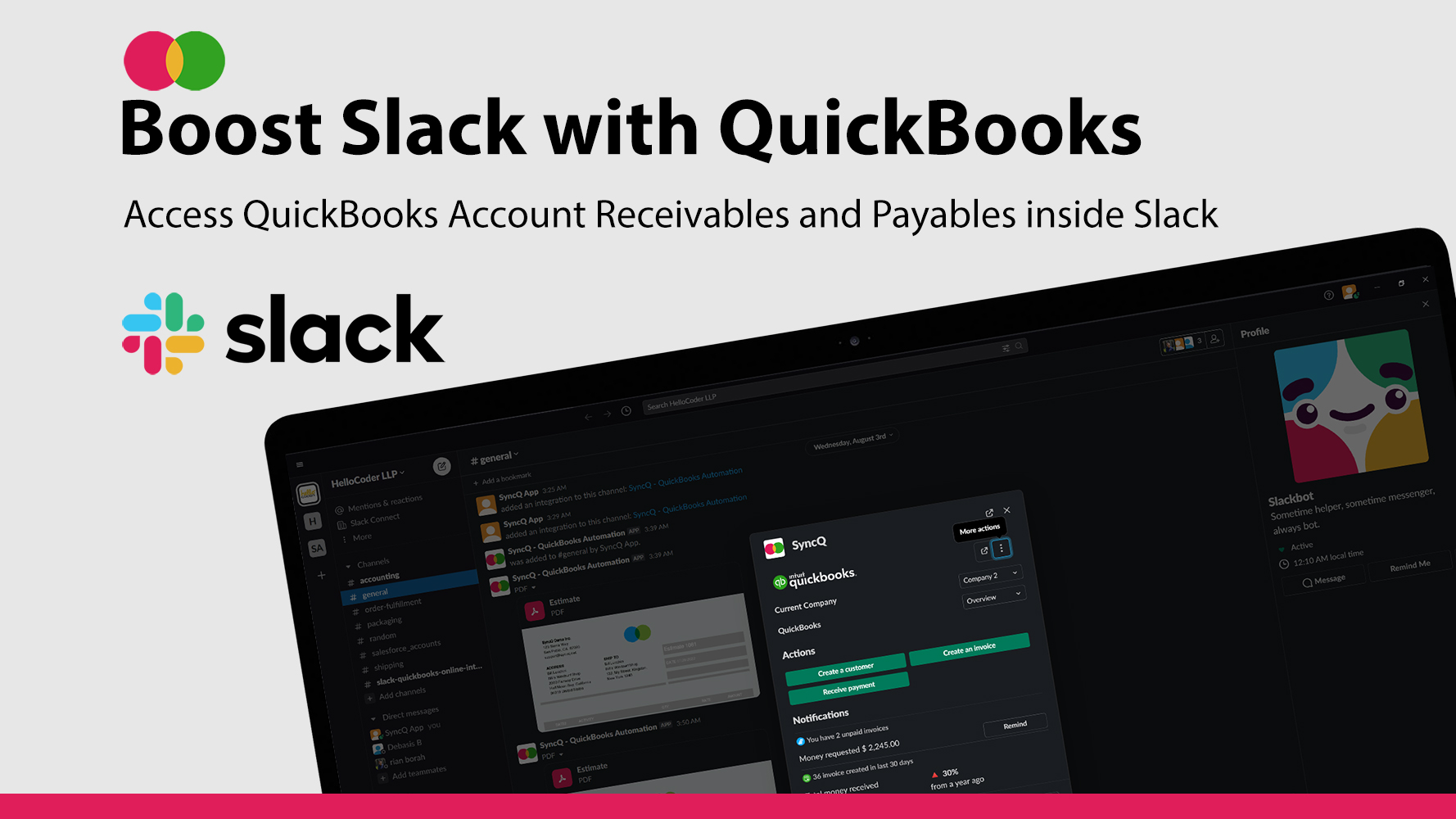 Connect SyncQ - Slack Advanced Automation with QuickBooks Online | Intuit