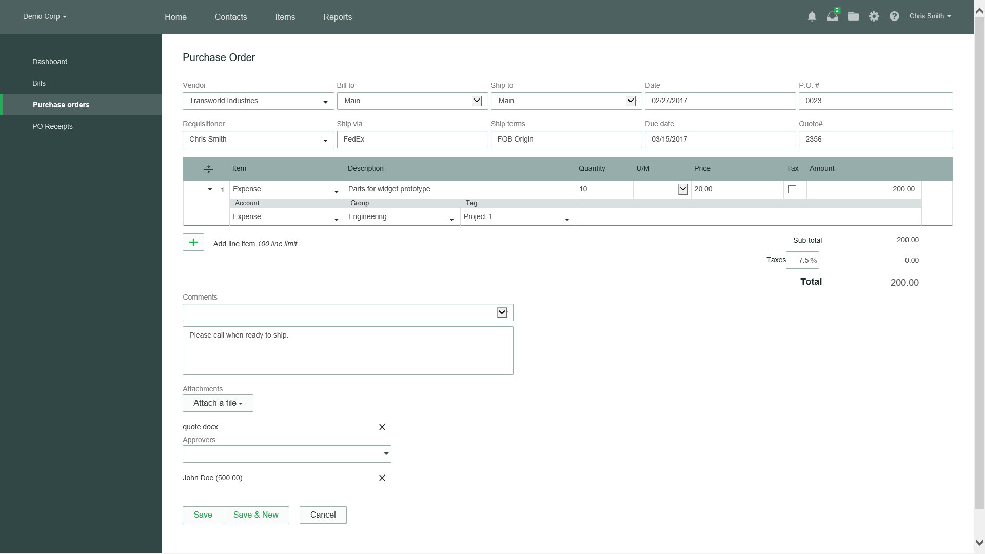 Connect Spendwise with QuickBooks Online | Intuit