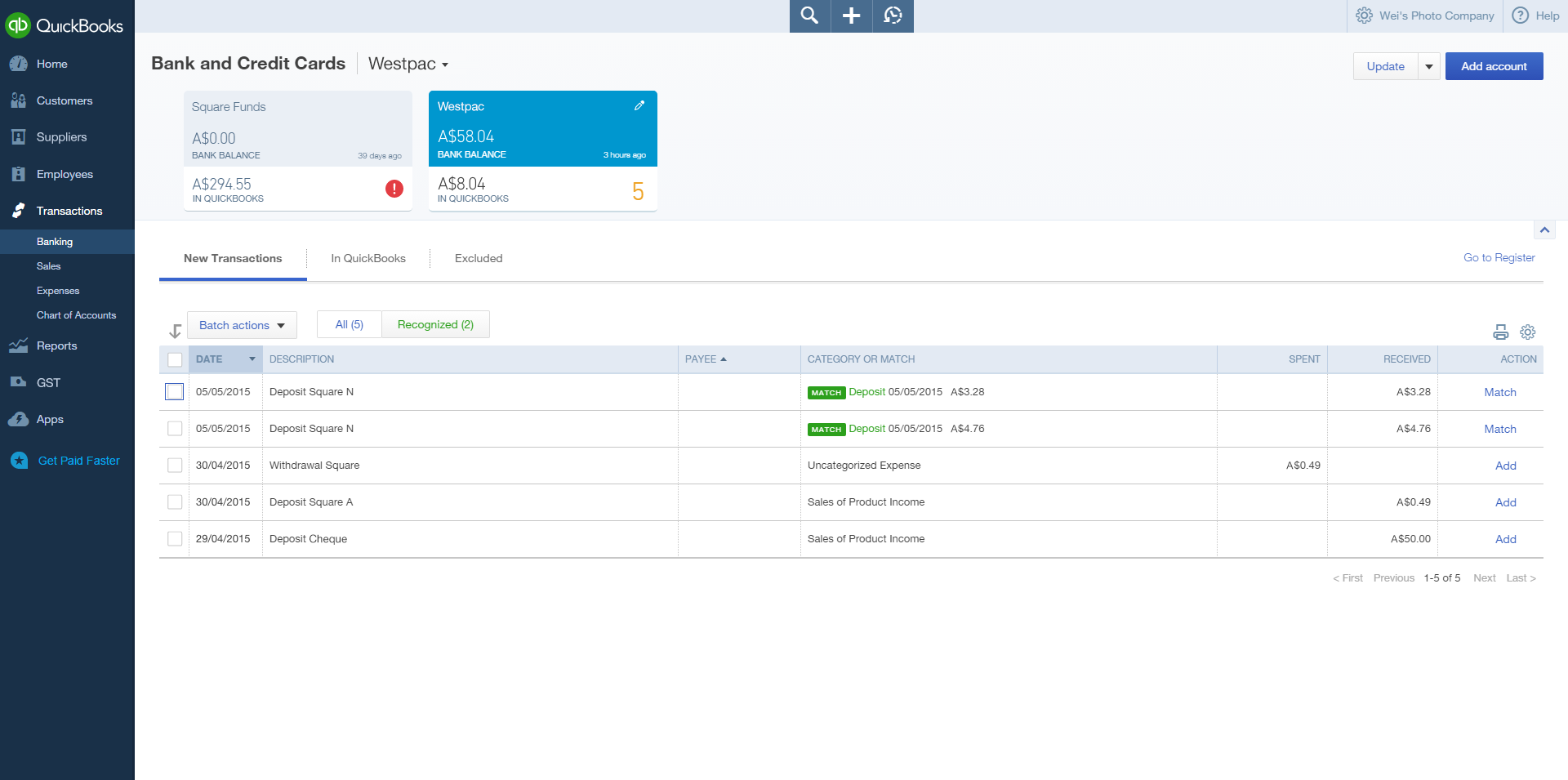 Connect Sync with Square with QuickBooks Online | Intuit