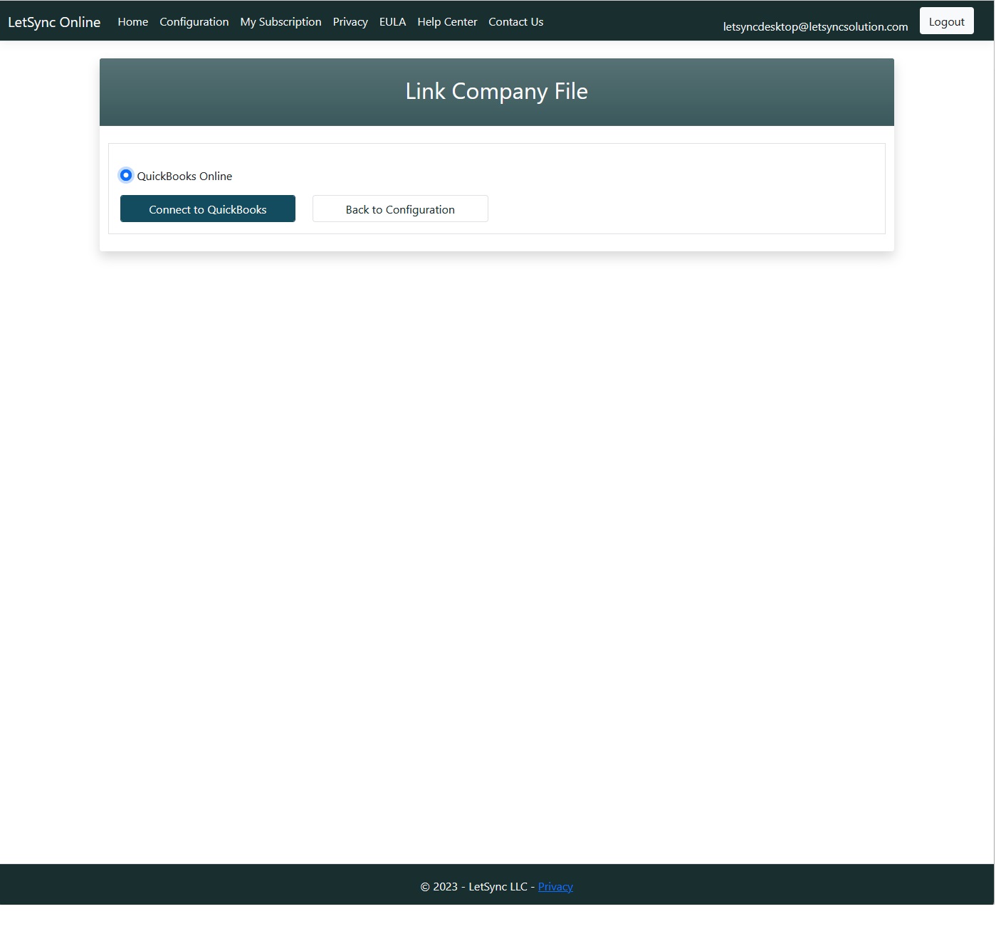 Connect LetSync Online with QuickBooks Online | Intuit