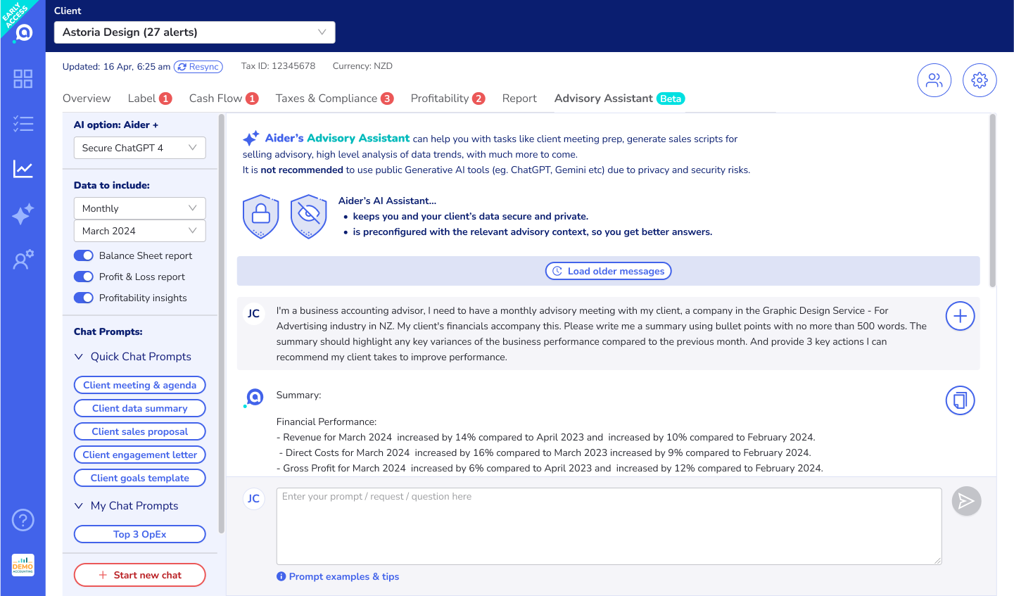 Connect Aider Advisory Platform with QuickBooks Online | Intuit