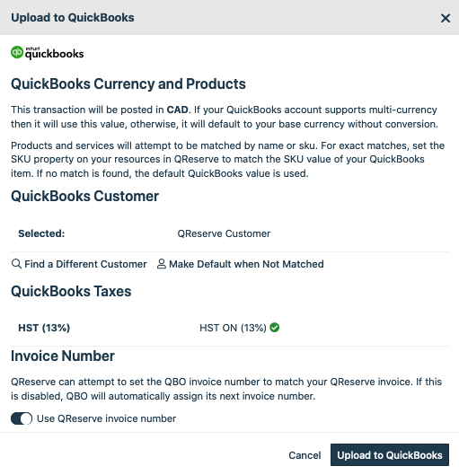Connect QReserve with QuickBooks Online - Intuit