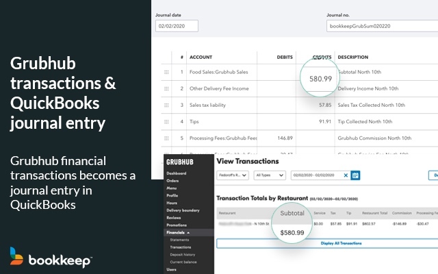 Connect Grubhub Daily Summary with QuickBooks Online - Intuit
